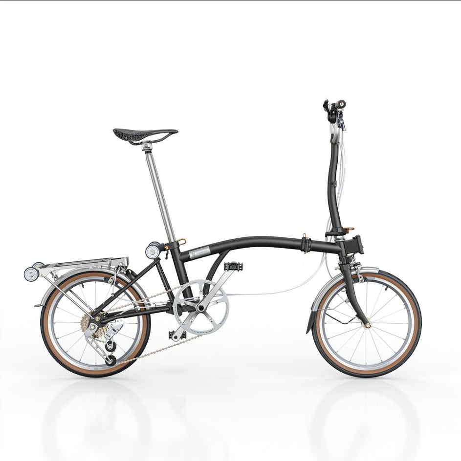 Sunrimoon Folding Bike 7 Speed B0B7 Matt Black – Ferrobike HK